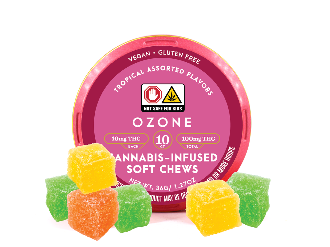 Ozone NJ Pectin Gummies Tropical Assorted – Garden Greenz